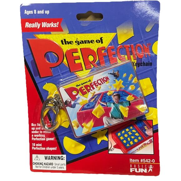 Basic Fun | Toys | Perfection Game Keychain Vintage 200 Mini Basic Fun ...